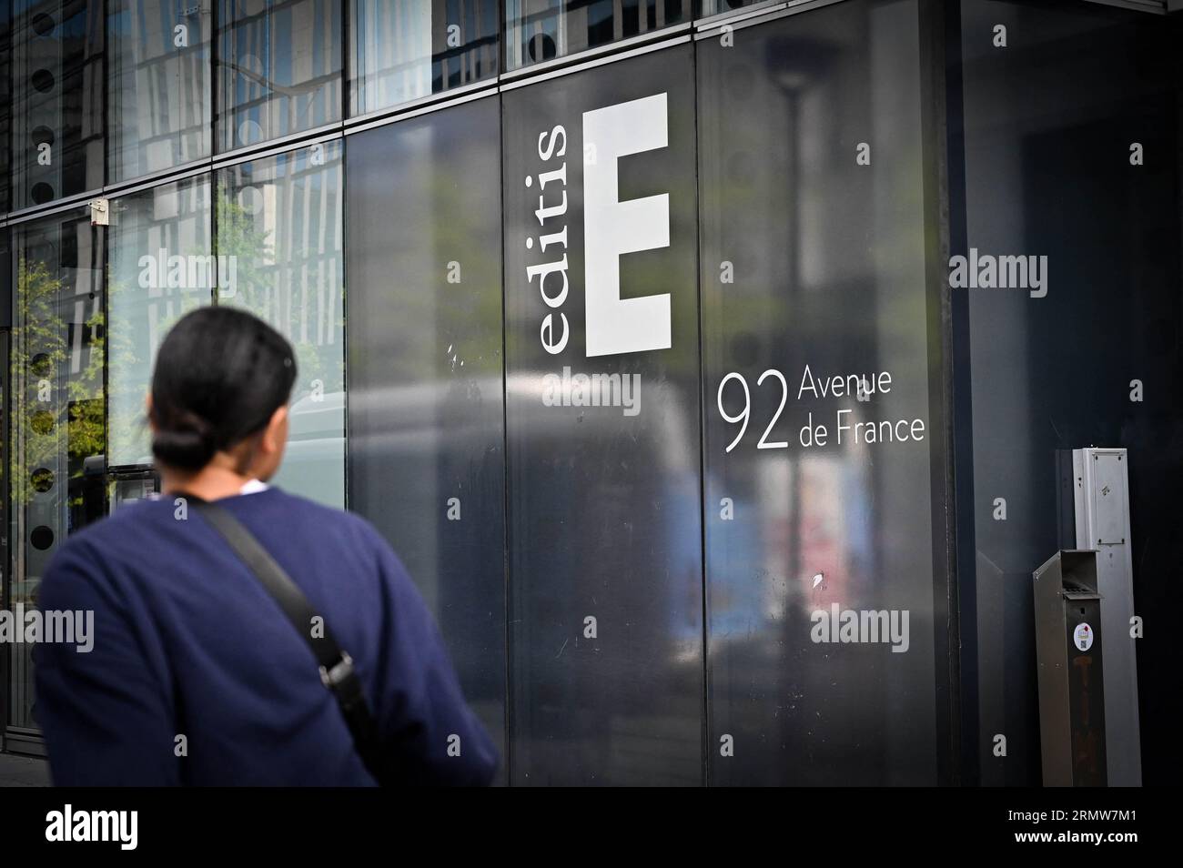 Paris, France. 30th Aug, 2023. Illustration of the Editis headquarters ...