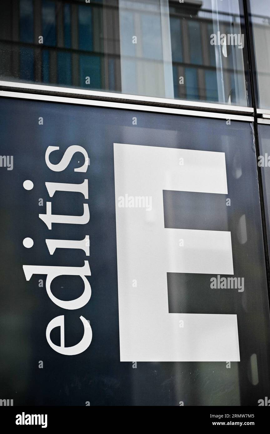 Paris, France. 30th Aug, 2023. Illustration of the Editis headquarters ...