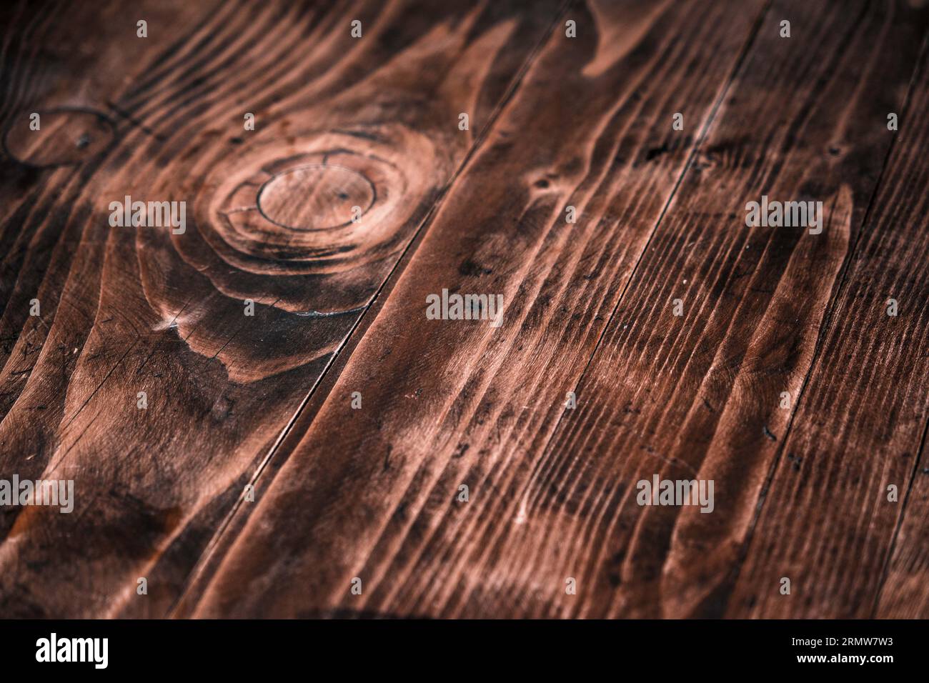 Old dark wooden table background Stock Photo - Alamy