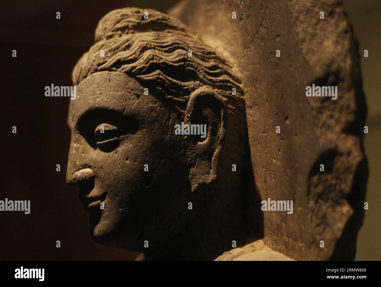 A Buddha statue is on display at the National Museum of Afghanistan in ...