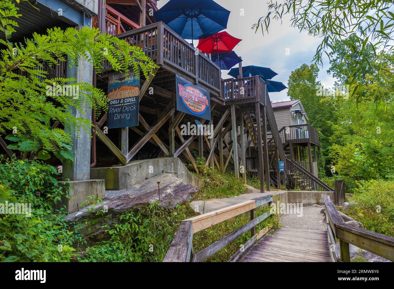Chimney Rock, Tennessee, USA - August 11, 2023: as the Rocky Broad ...