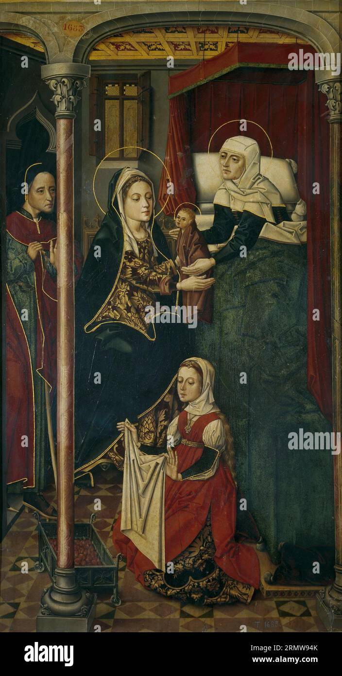 The Birth of Saint John the Baptist between circa 1490 and circa 1500 ...