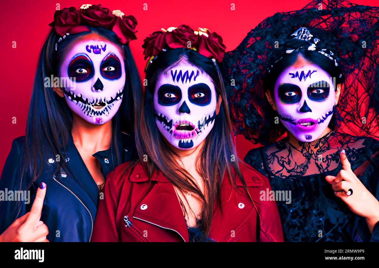 Scary halloween faces hi-res stock photography and images - Alamy