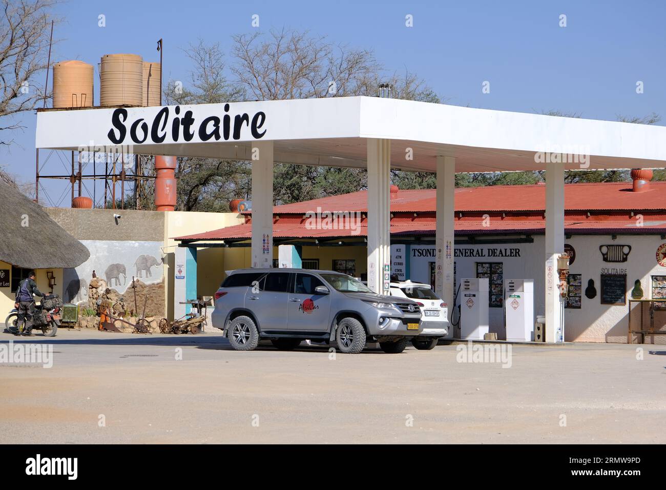 Solitaire service station is an iconic tourist stop in the middle of ...