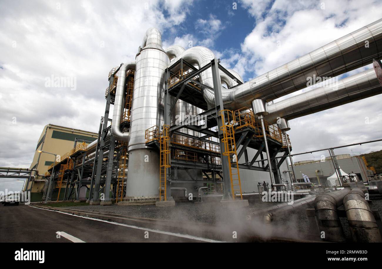 Picture taken on Oct. 17, 2014, shows the 140-megawatt Olkaria IV ...