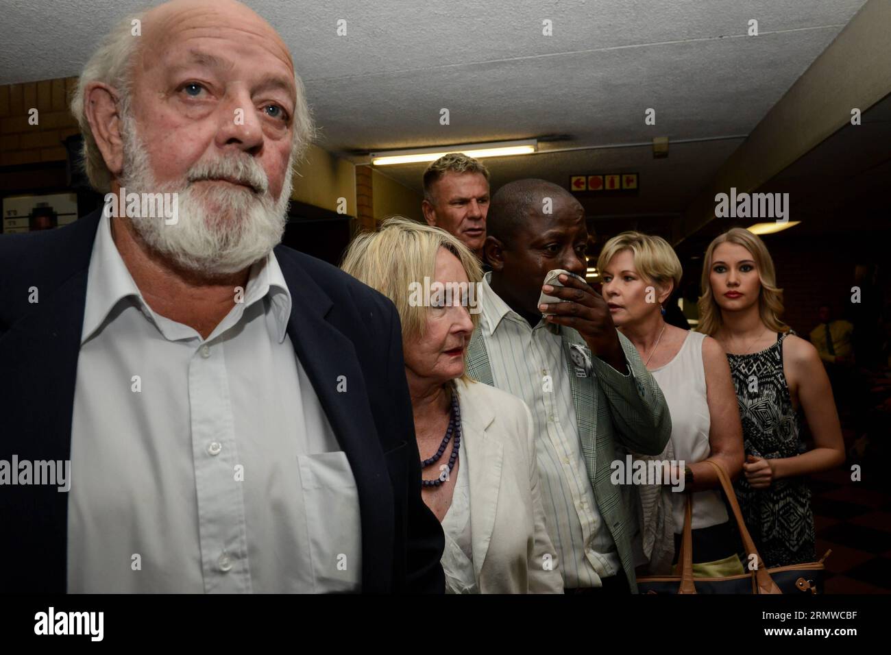 (141021) -- PRETORIA, Oct. 21, 2014 -- Reeva Steenkamp s father Barry ...