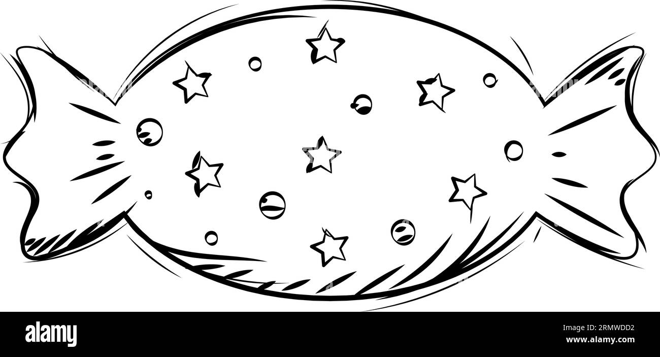 Isolated sketch of a candy Vector Stock Vector Image & Art - Alamy