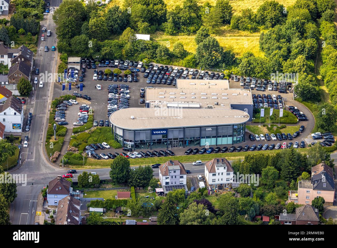 Aerial view volvo car hi-res stock photography and images - Alamy
