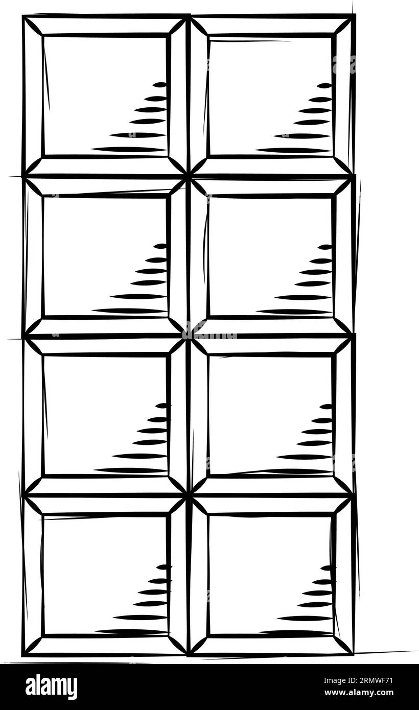 Isolated sketch of chocolate bar icon Vector Stock Vector Image & Art ...