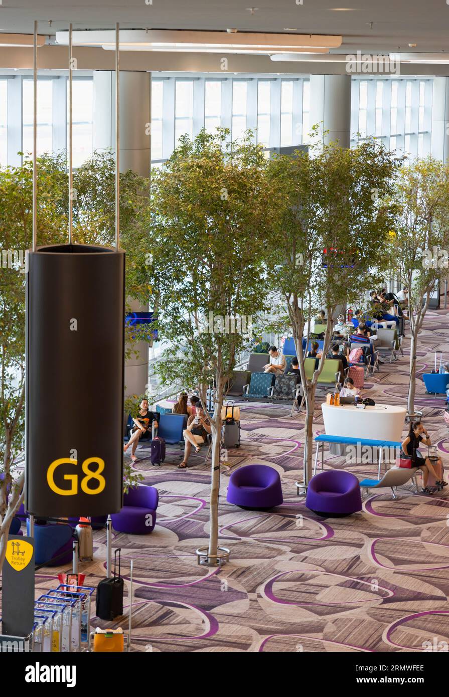 Gate in Terminal 3 in Changi Airport, Singapore Stock Photo - Alamy