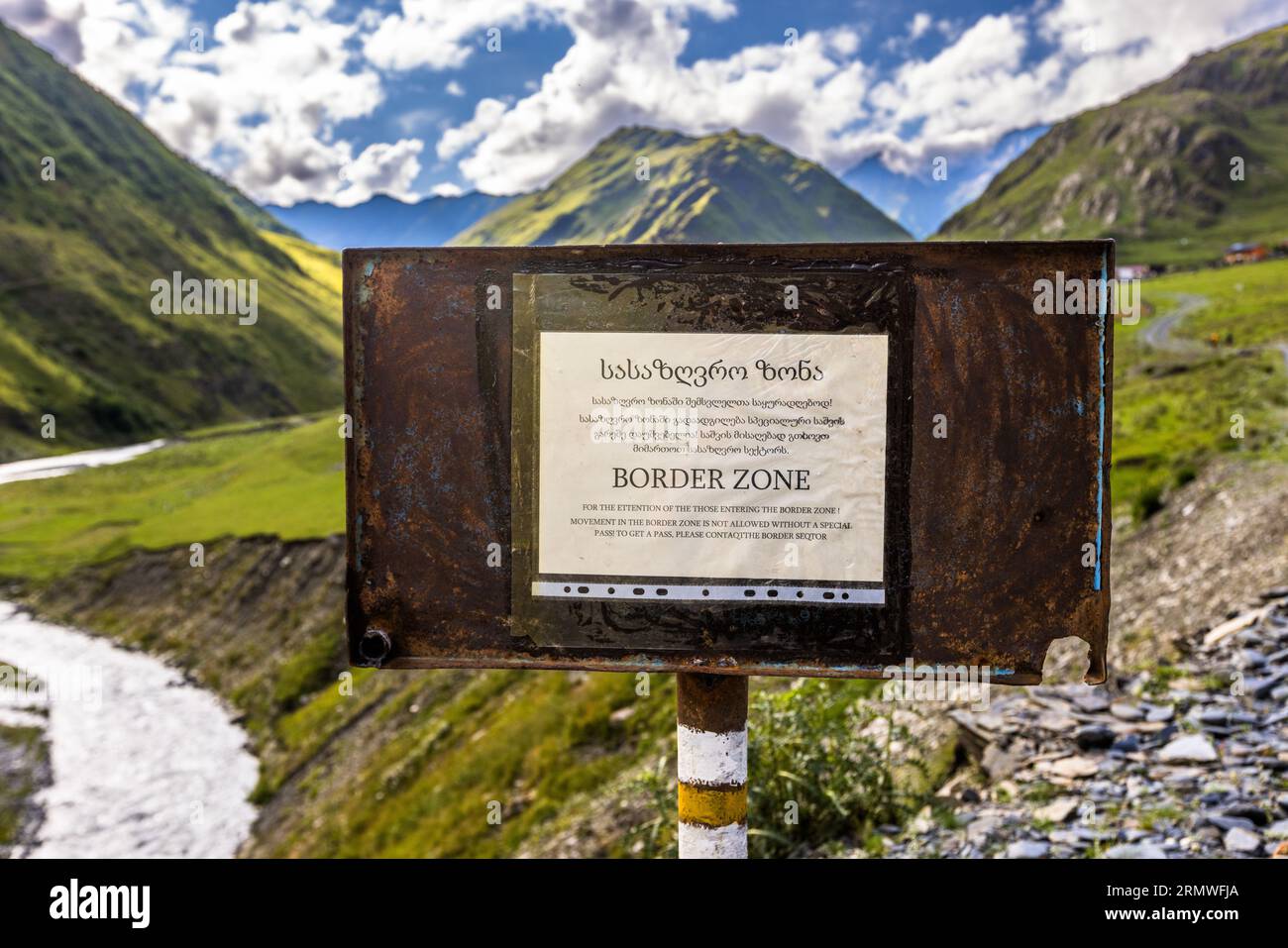 The Georgian border area along the border with Chechnya can be entered ...