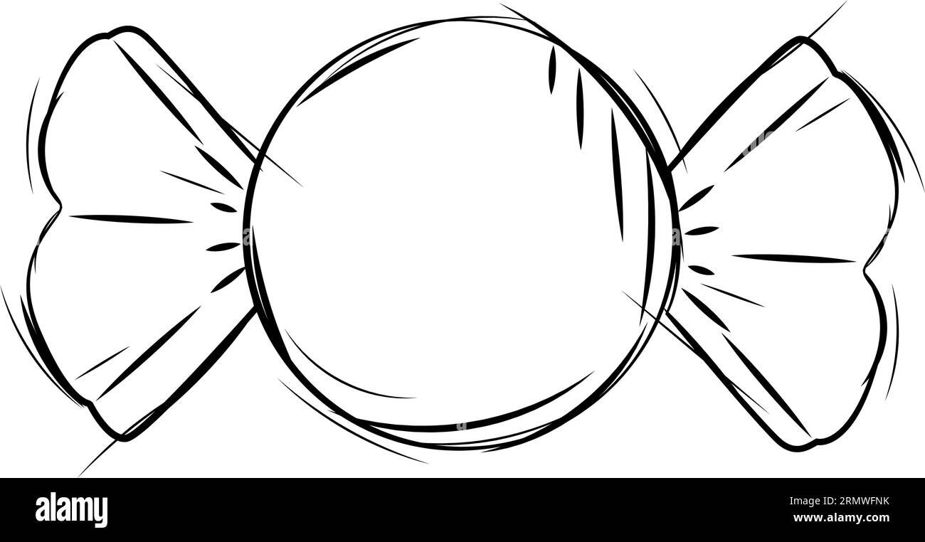 Isolated sketch of a candy Vector Stock Vector Image & Art - Alamy