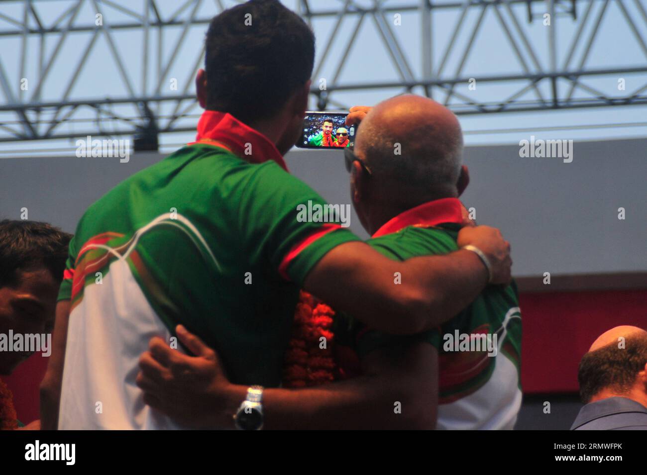 Captain Mashrafe Bin Mortaza and Head Coach Chandika Hathrusingha take ...
