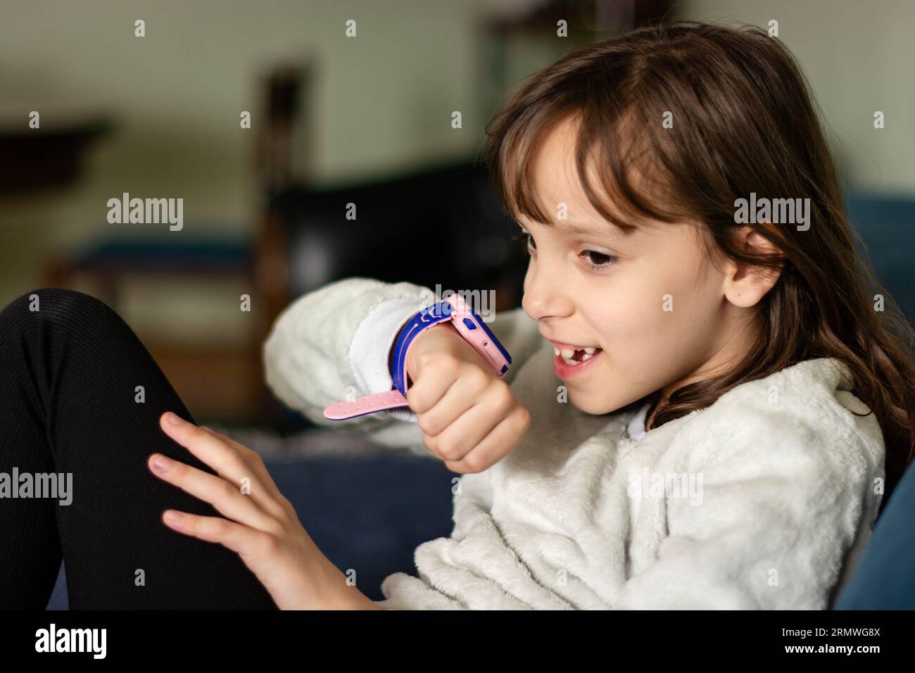 Little Girl Wearing Watch