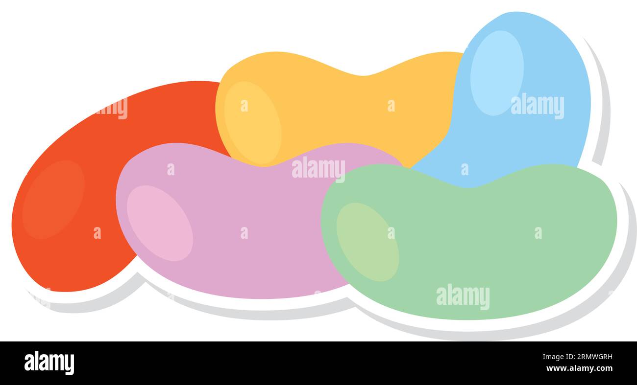 Chocolate jelly bean Stock Vector Images - Alamy