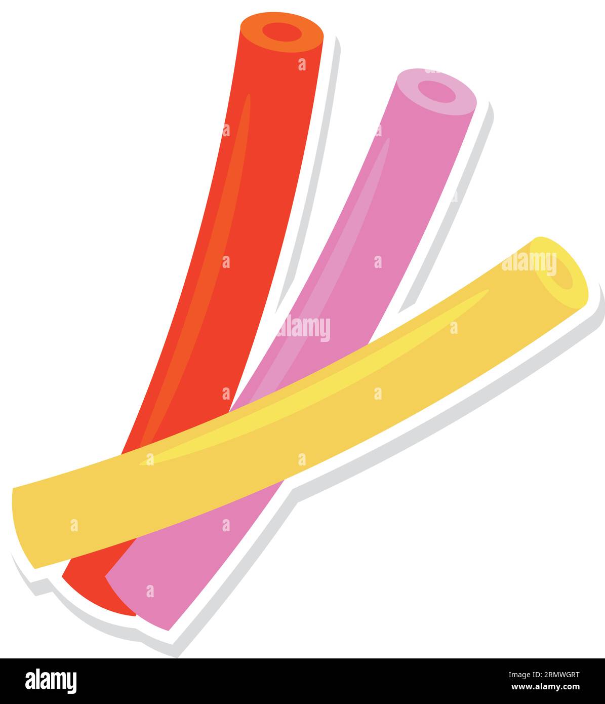 Isolated sticker of a group of marshmallow icons Vector Stock Vector ...