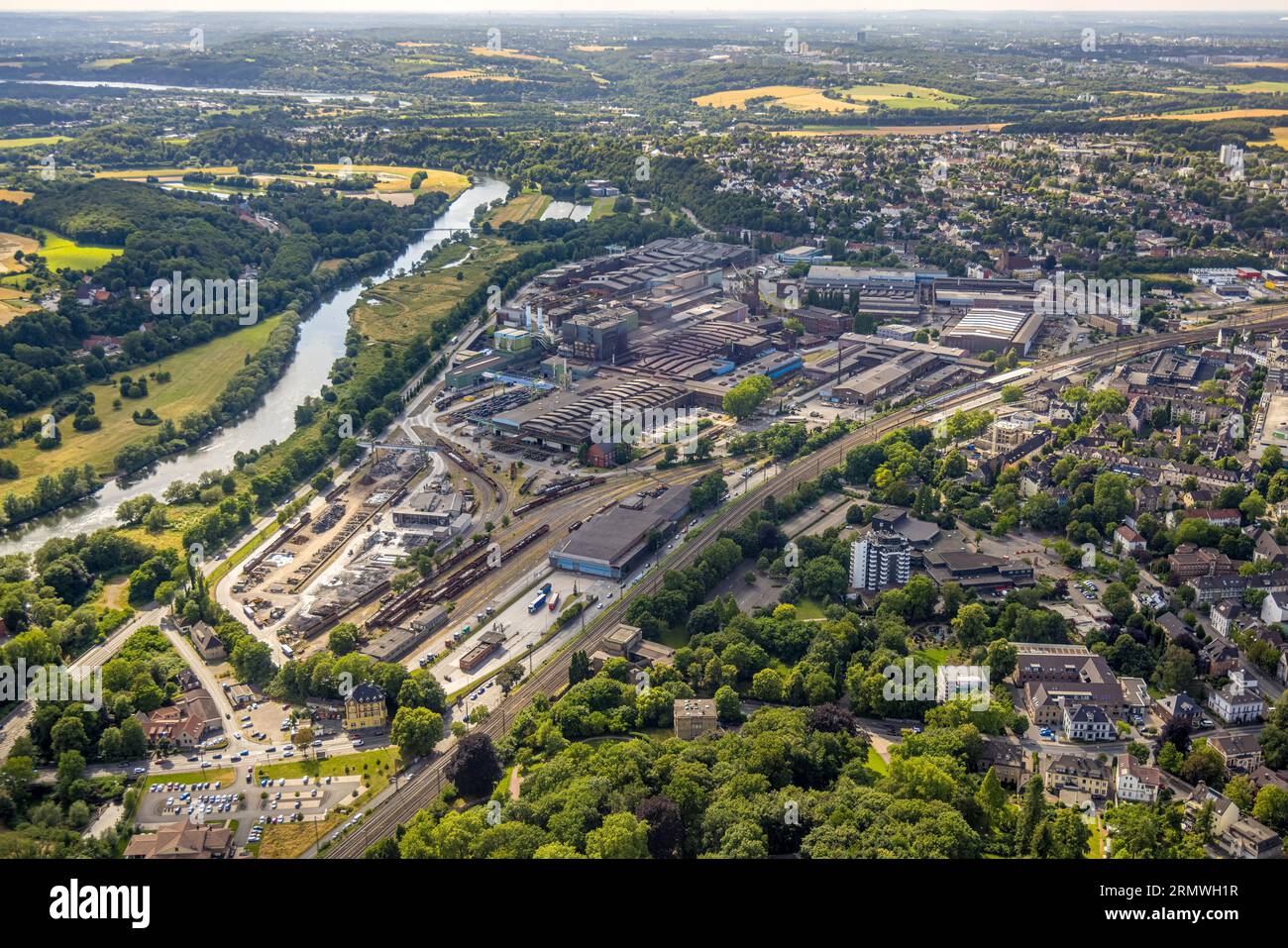 Edelstahlwerke witten on the river ruhr hi-res stock photography and ...
