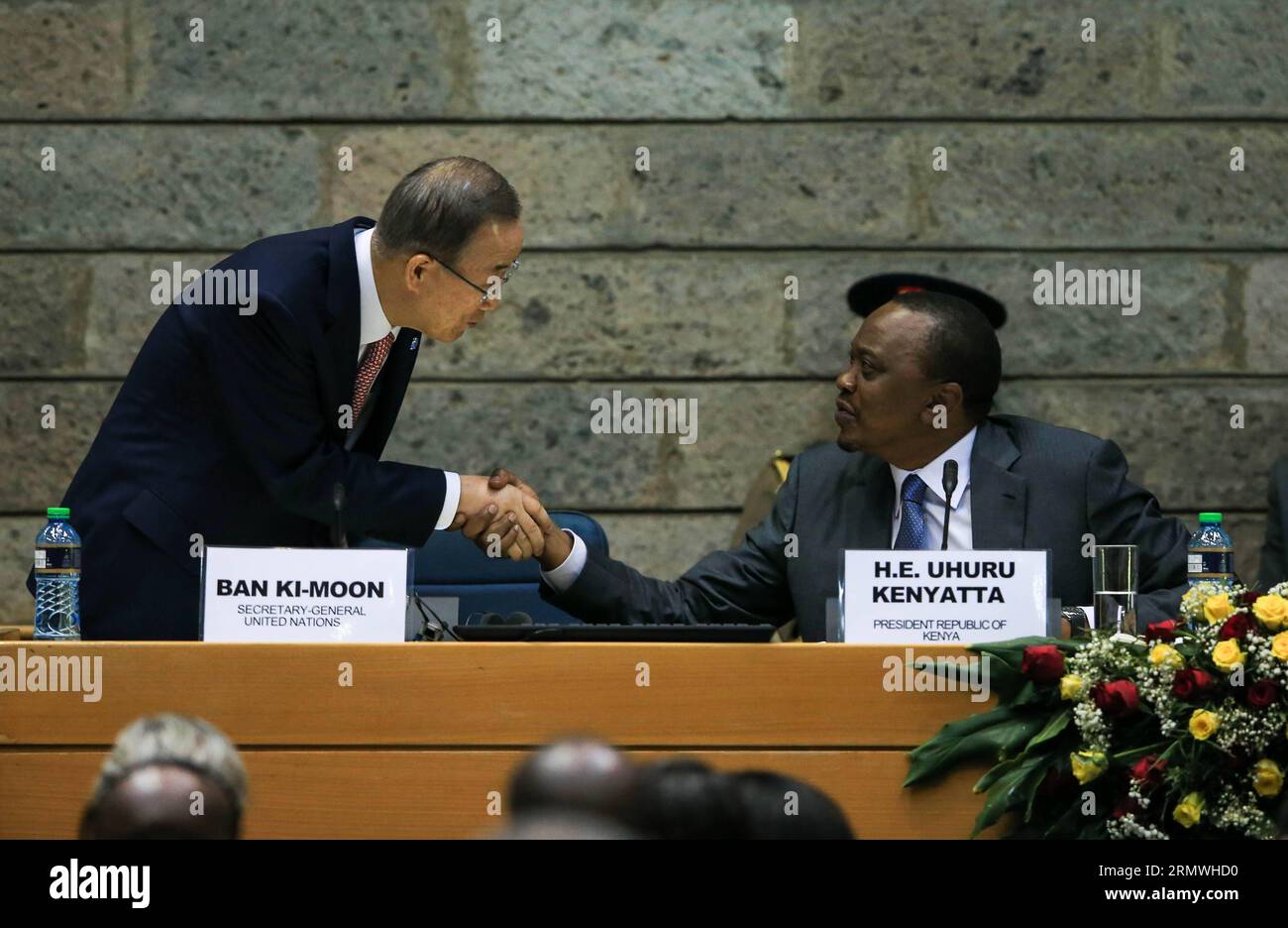 (141030) -- NAIROBI, Oct. 30, 2014 -- UN Secretary-General Ban Ki-moon ...