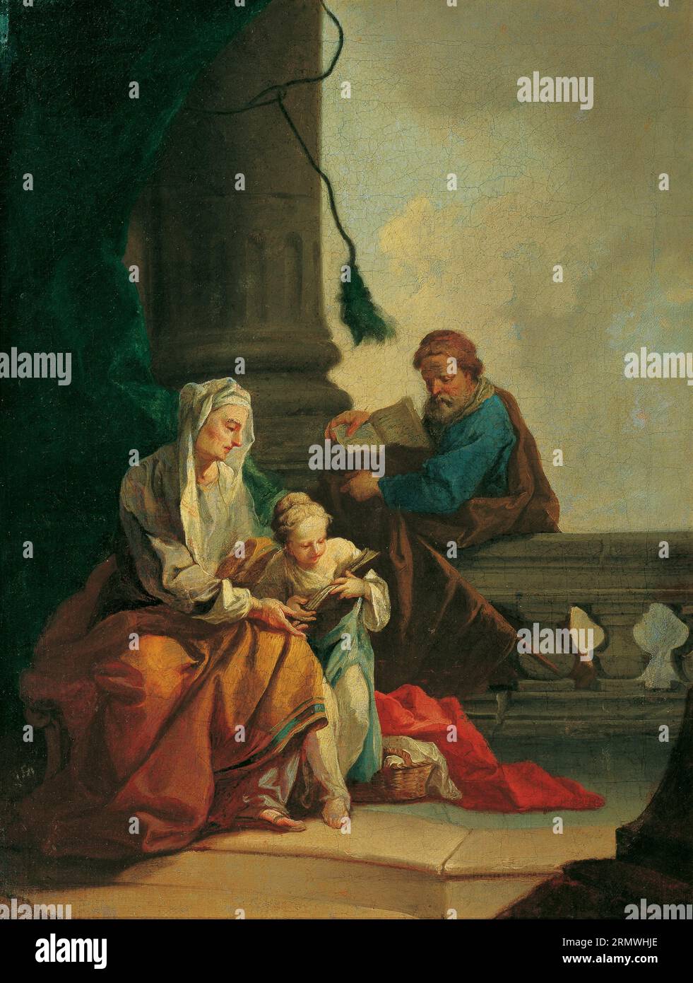 Unterweisung Mariens durch Joachim und Anna between circa 1746 and ...