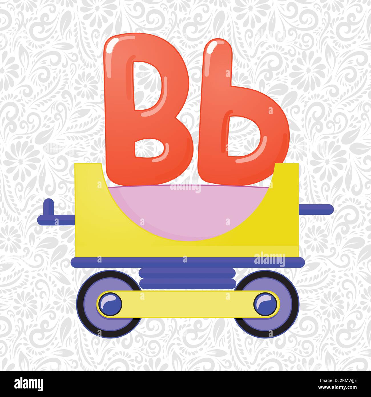 Alphabet Letter B, Alphabet Letter Design, Alphabet Letter illustration ...
