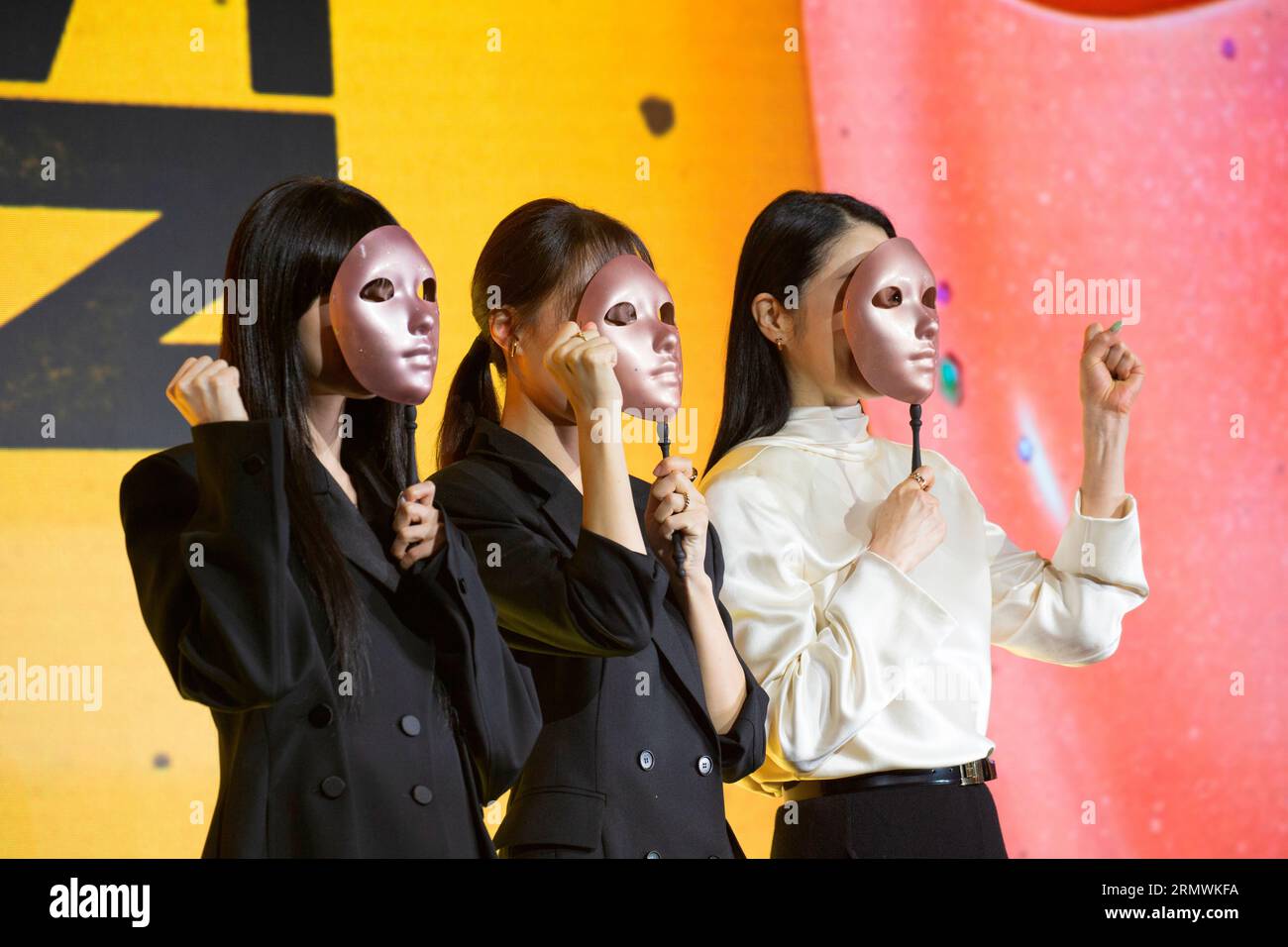 Nana, Lee Han-Byeol and Go Hyun-Jung, Aug 16, 2023 : (L-R) Cast members ...