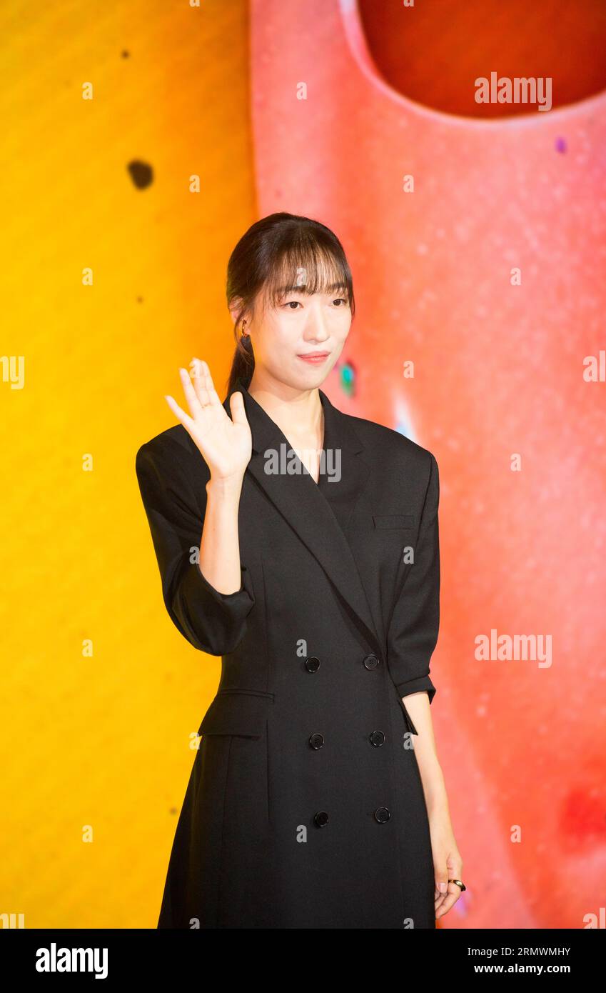 Lee Han-Byeol, Aug 16, 2023 : South Korean actress Lee Han-Byeol attends a press conference for ...