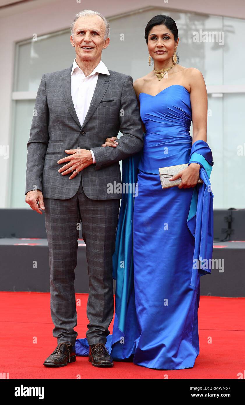 August 30, 2023, Venice, Veneto, Italy: German actor RICHARD SAMMEL and actress ANGELIQA DEVI ...