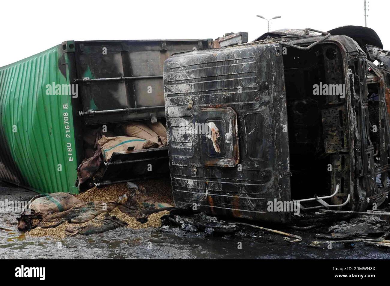 Egypt bheira bus accident hi-res stock photography and images - Alamy