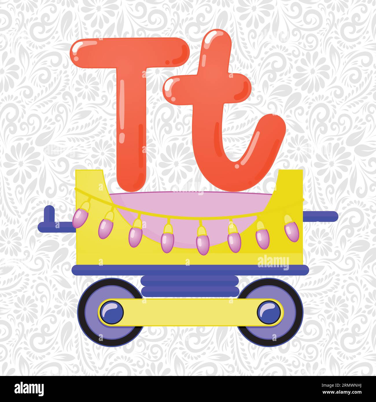 Alphabet Letter T, Alphabet Letter Design, Alphabet Letter illustration ...