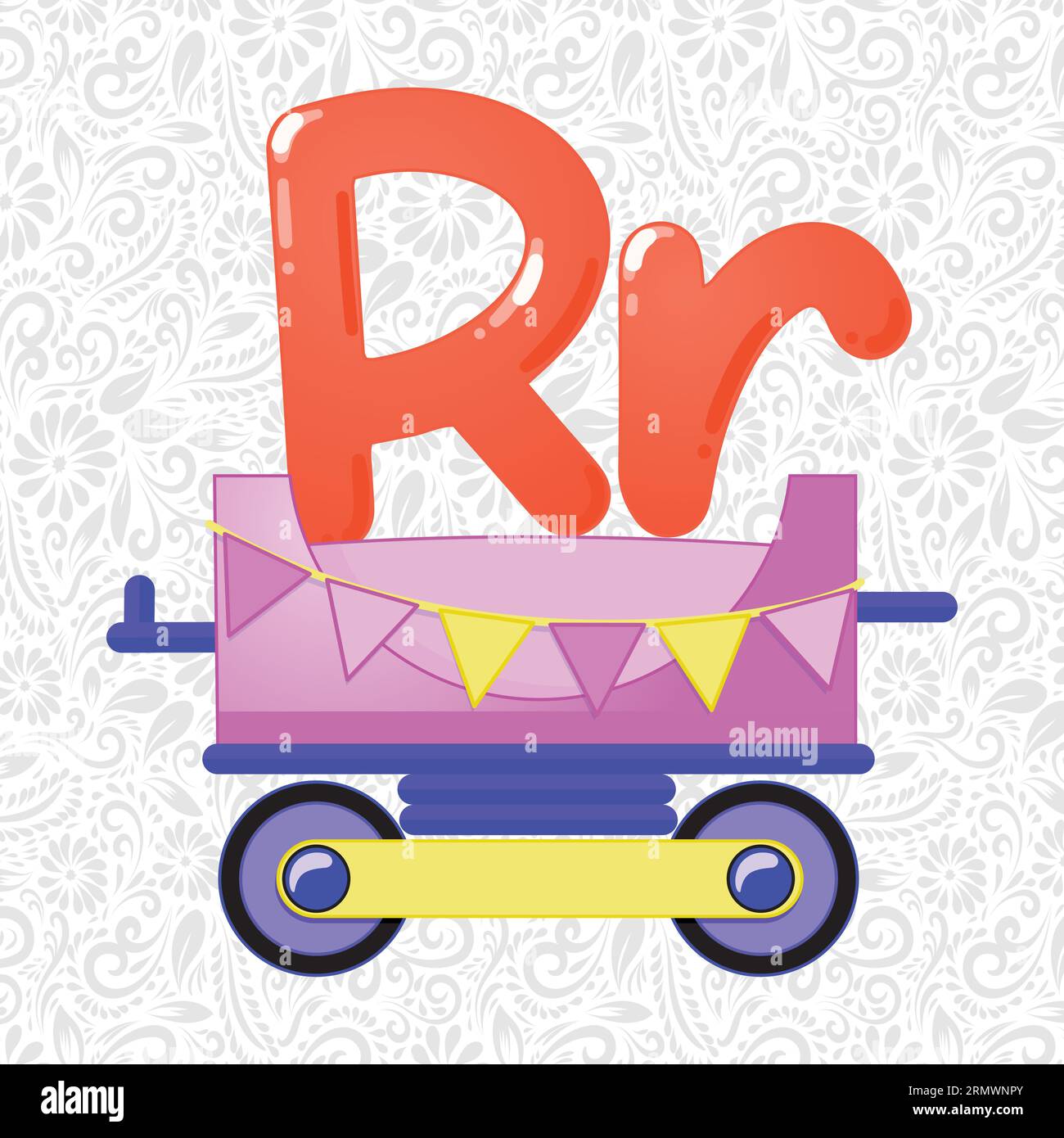 Alphabet Letter R, Alphabet Letter Design, Alphabet Letter illustration ...