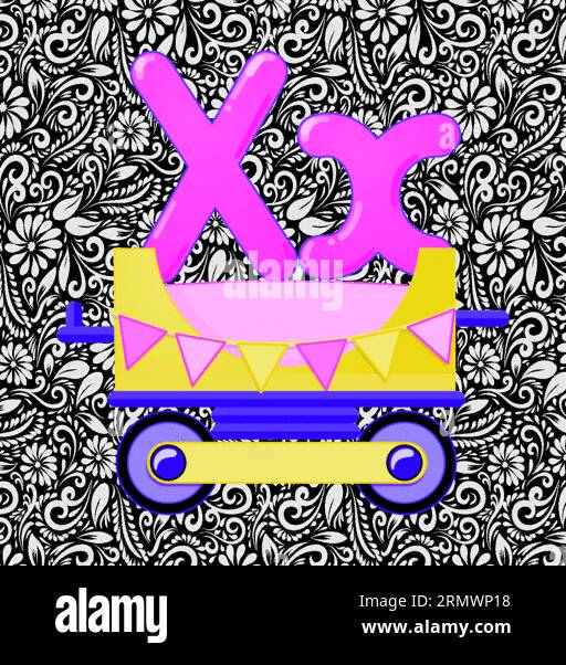 Alphabet Letter X, Alphabet Letter Design, Alphabet Letter illustration ...