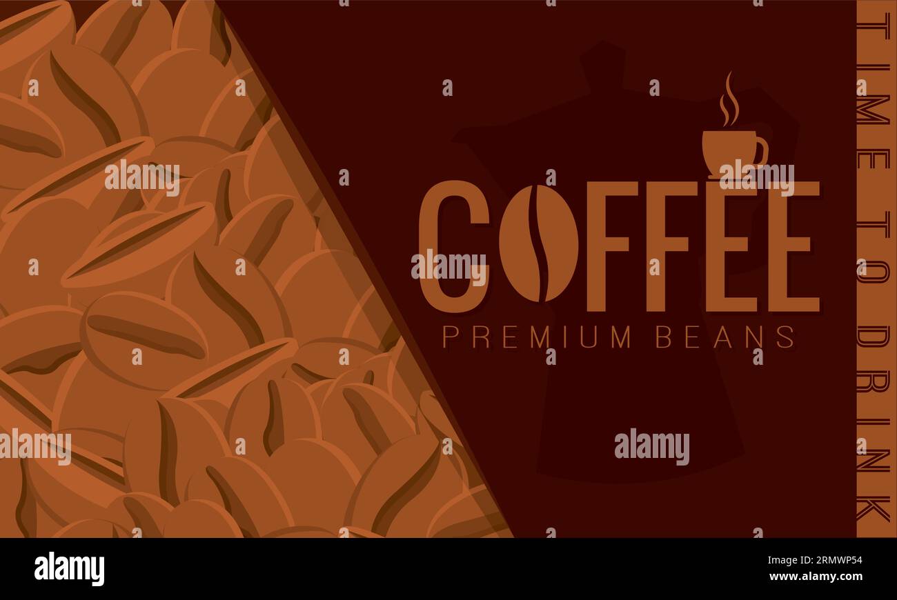 Horizontal coffee quality shop poster Vector Stock Vector Image & Art ...