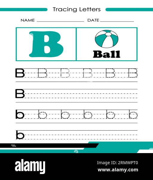 Tracing Letters B, Tracing Letters Vector, Alphabet Letter Design ...