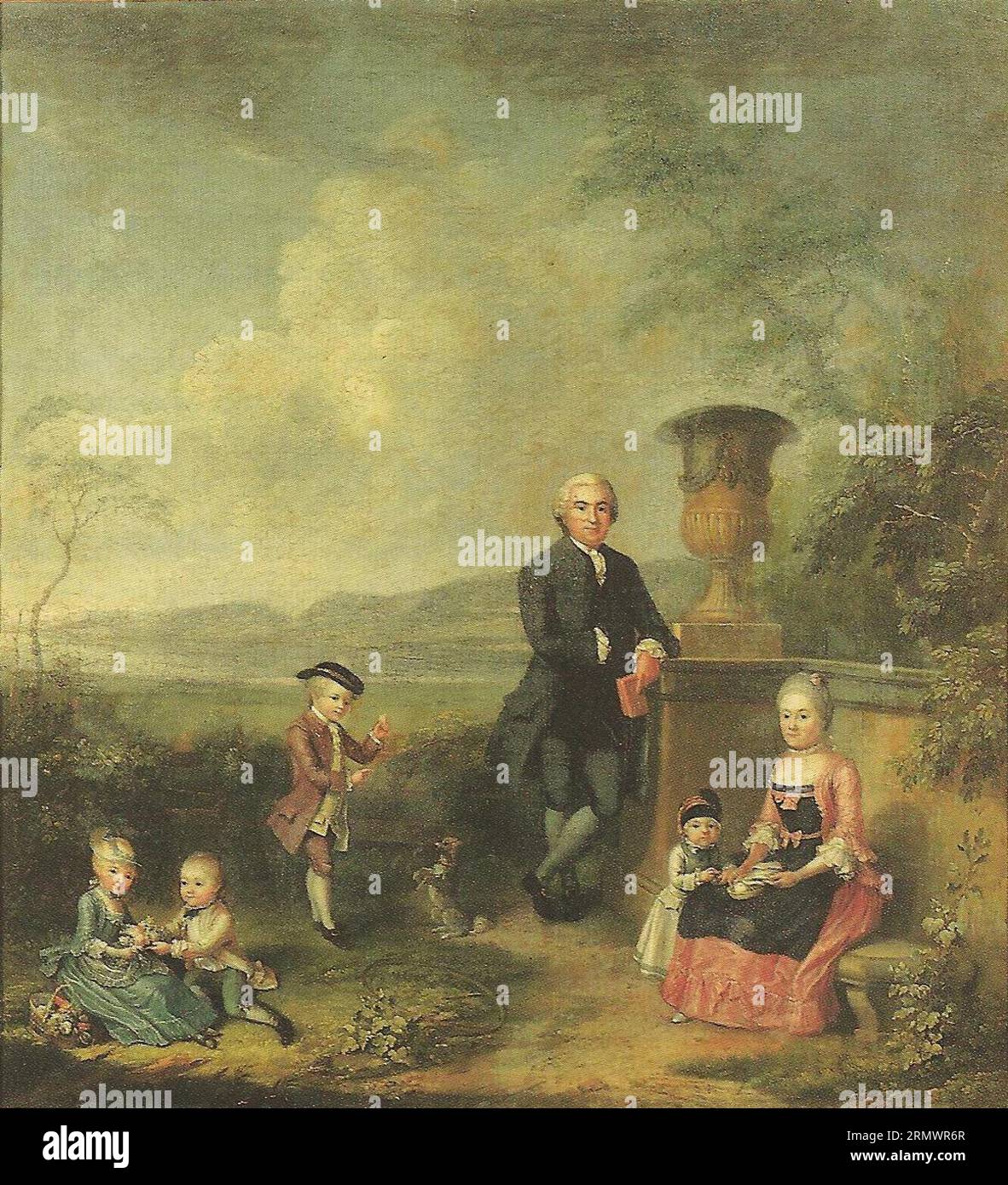 Pfarrer Reinhard Graviseth und seine Familie. circa 1760 by Johann ...