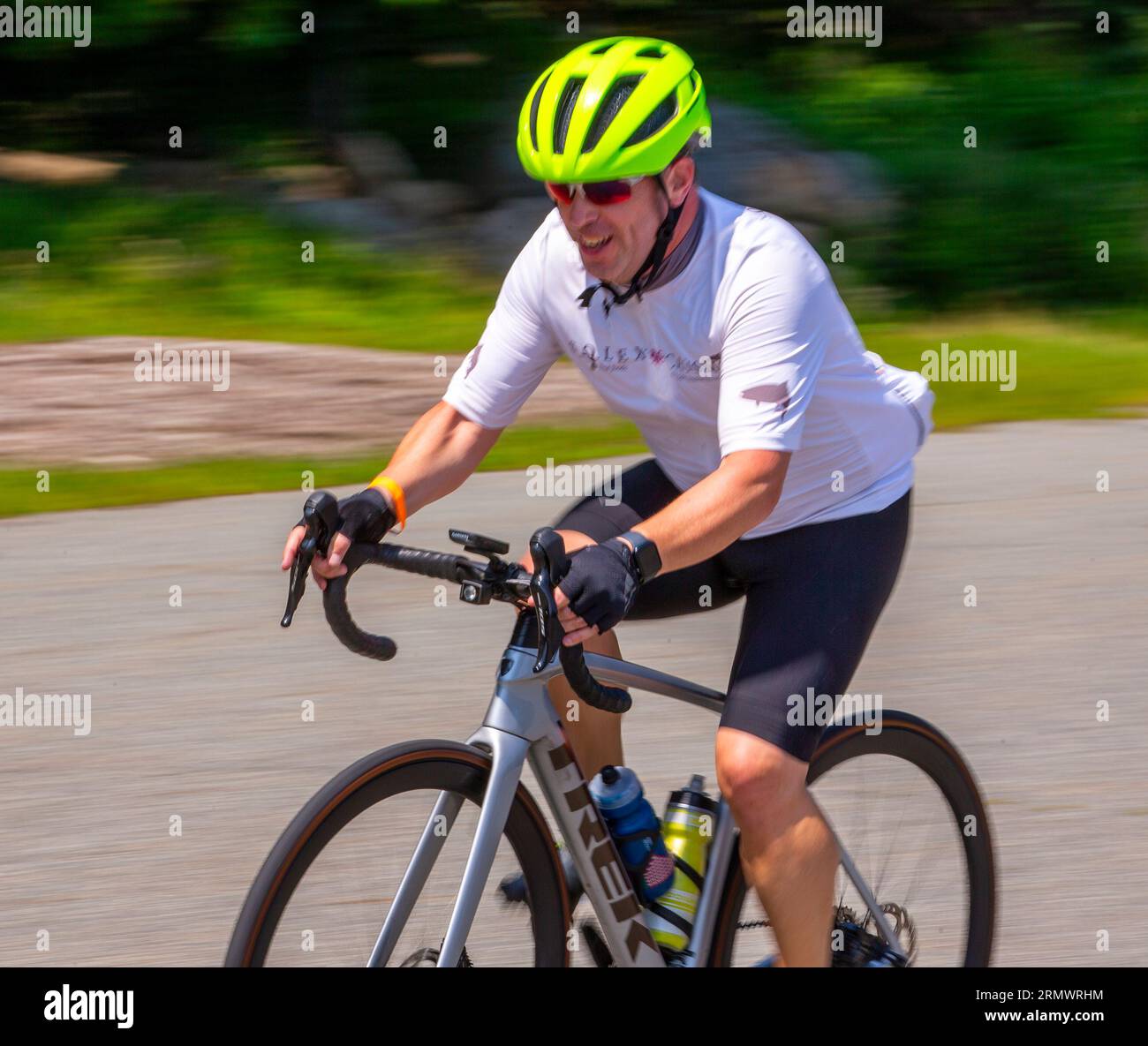 Cyclists at a bike rally in New Jersey Stock Photo - Alamy