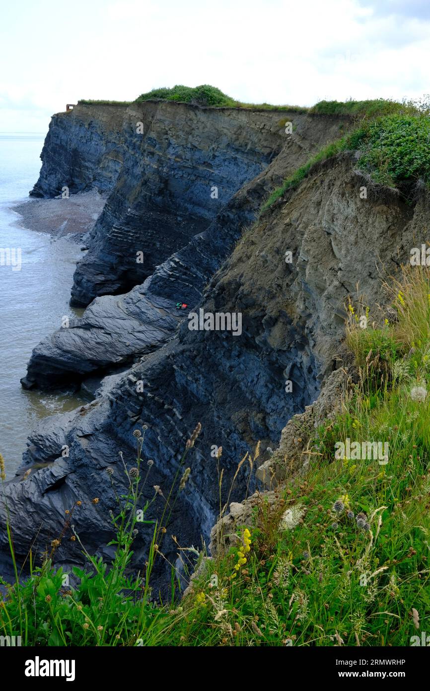 Quantoxhead and the village of Watchet in coastal Somerset Stock Photo ...