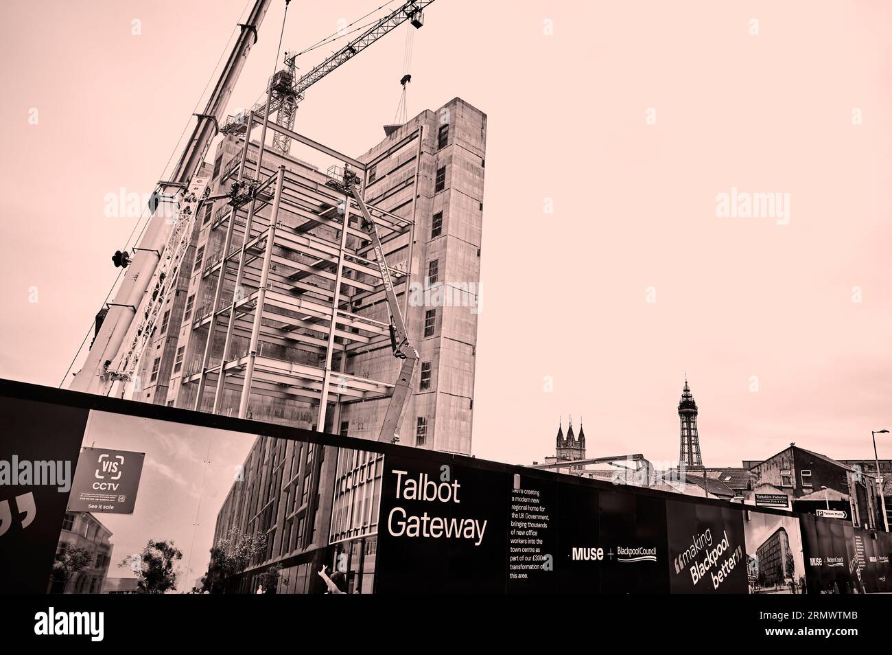 New government building (civil service) under construction in Blackpool ...