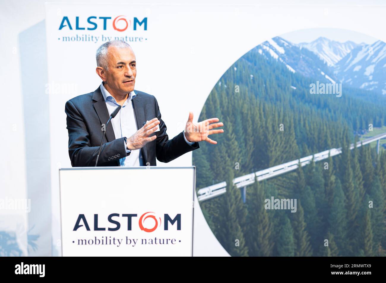 Brunswick, Germany. 30th Aug, 2023. Müslüm Yakisan, President of the DACH region at Alstom ...