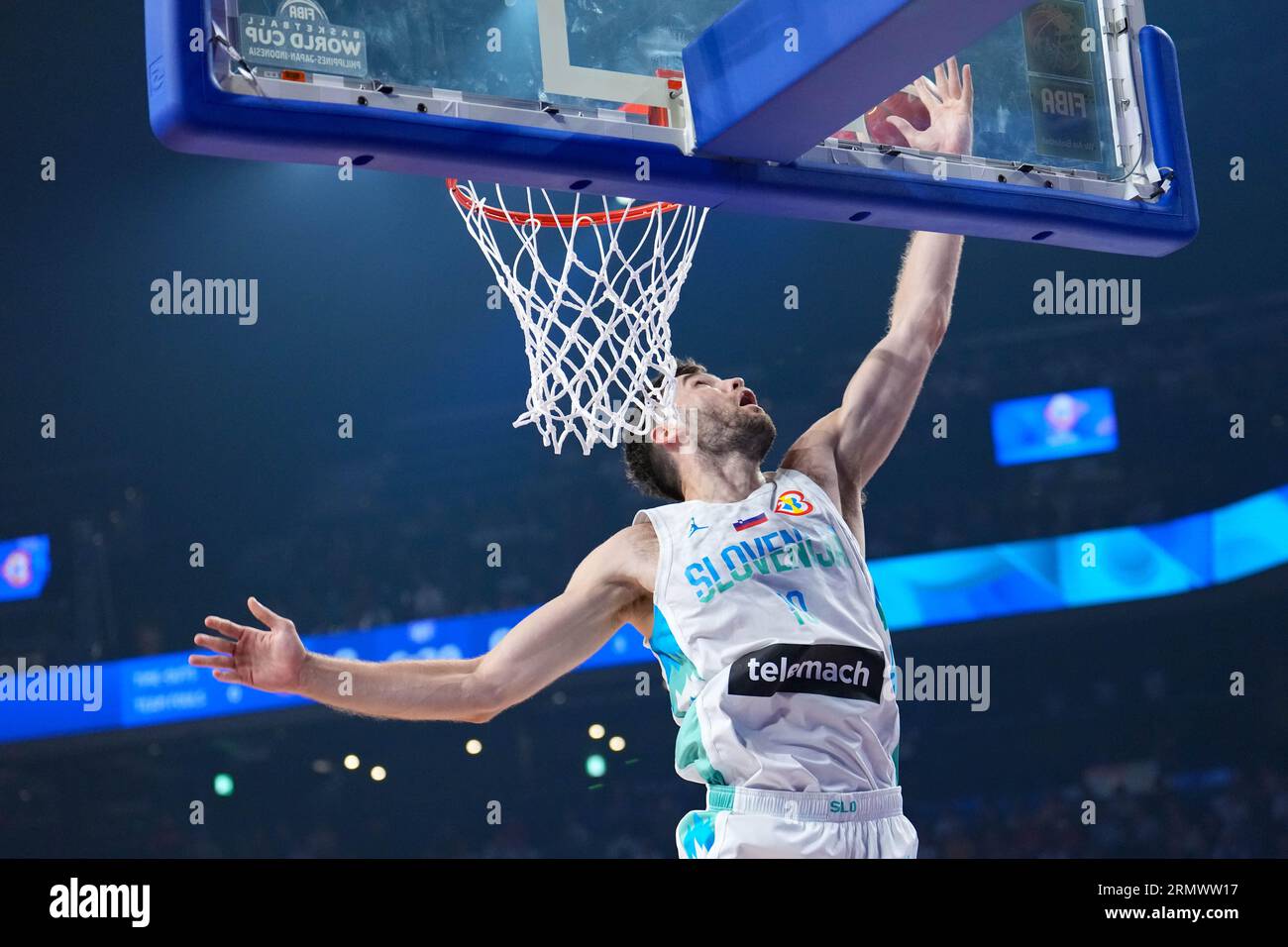 Okinawa, Japan. 30th Aug, 2023. Luka Doncic of Slovenia dunks during ...