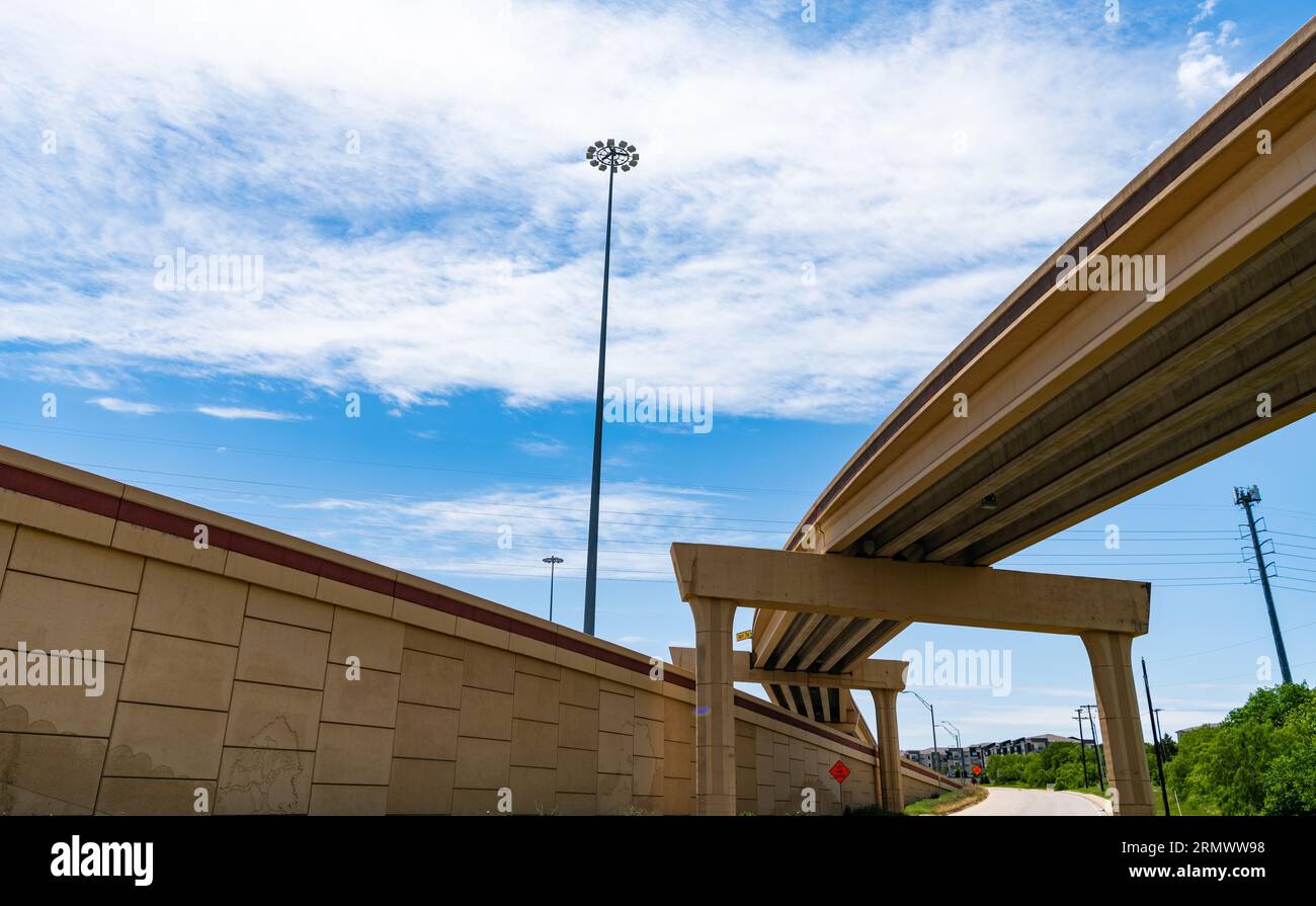 road junction. flyover architecture of transport system. bridge ...