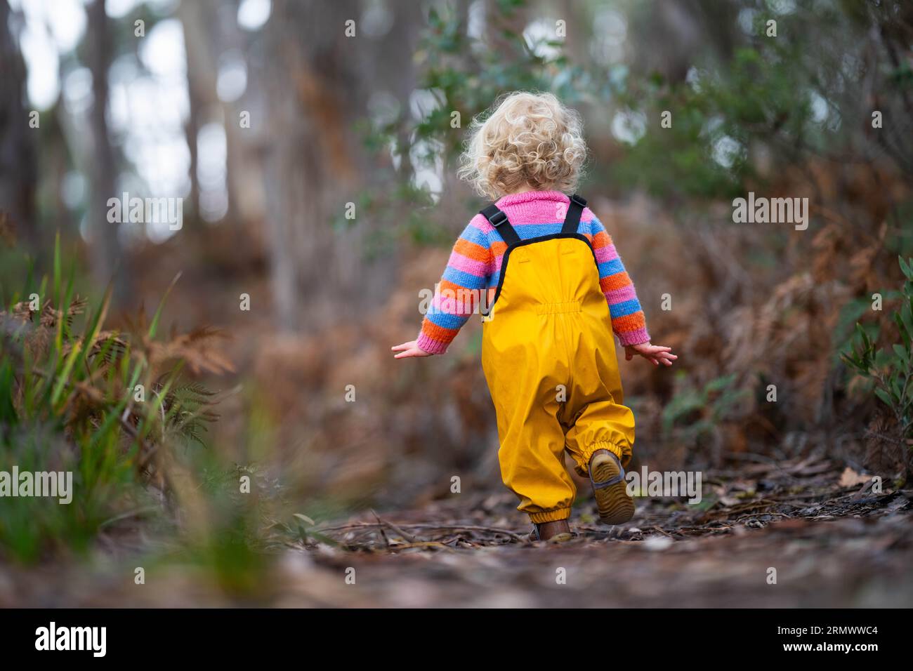 kid playing in the wild in australia Stock Photo - Alamy