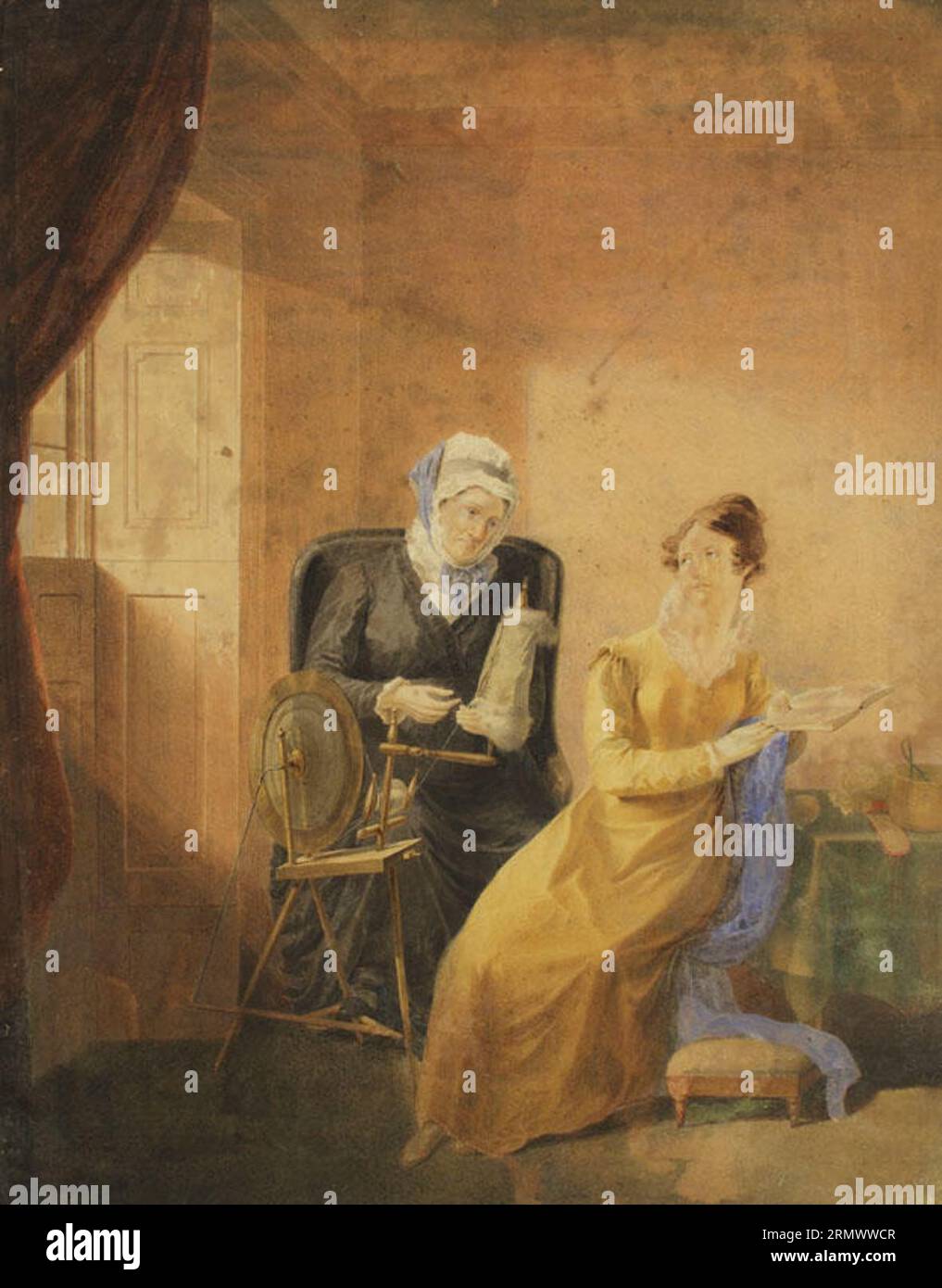 Sarah Murray, Gilfillan's first wife at the Spinning Wheel by John ...