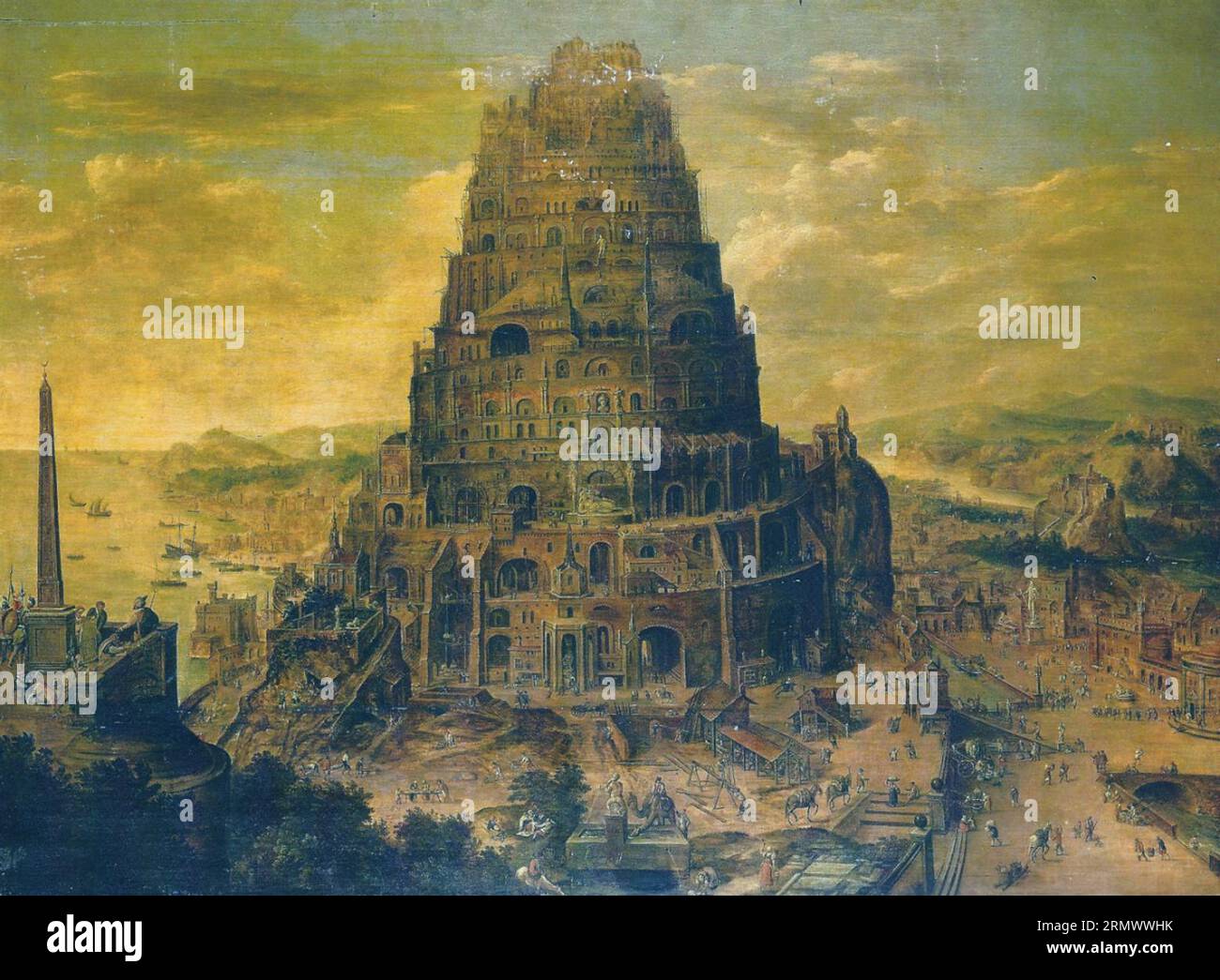 The Tower of Babel between 1560 and 1595 by Hendrick van Cleve III ...