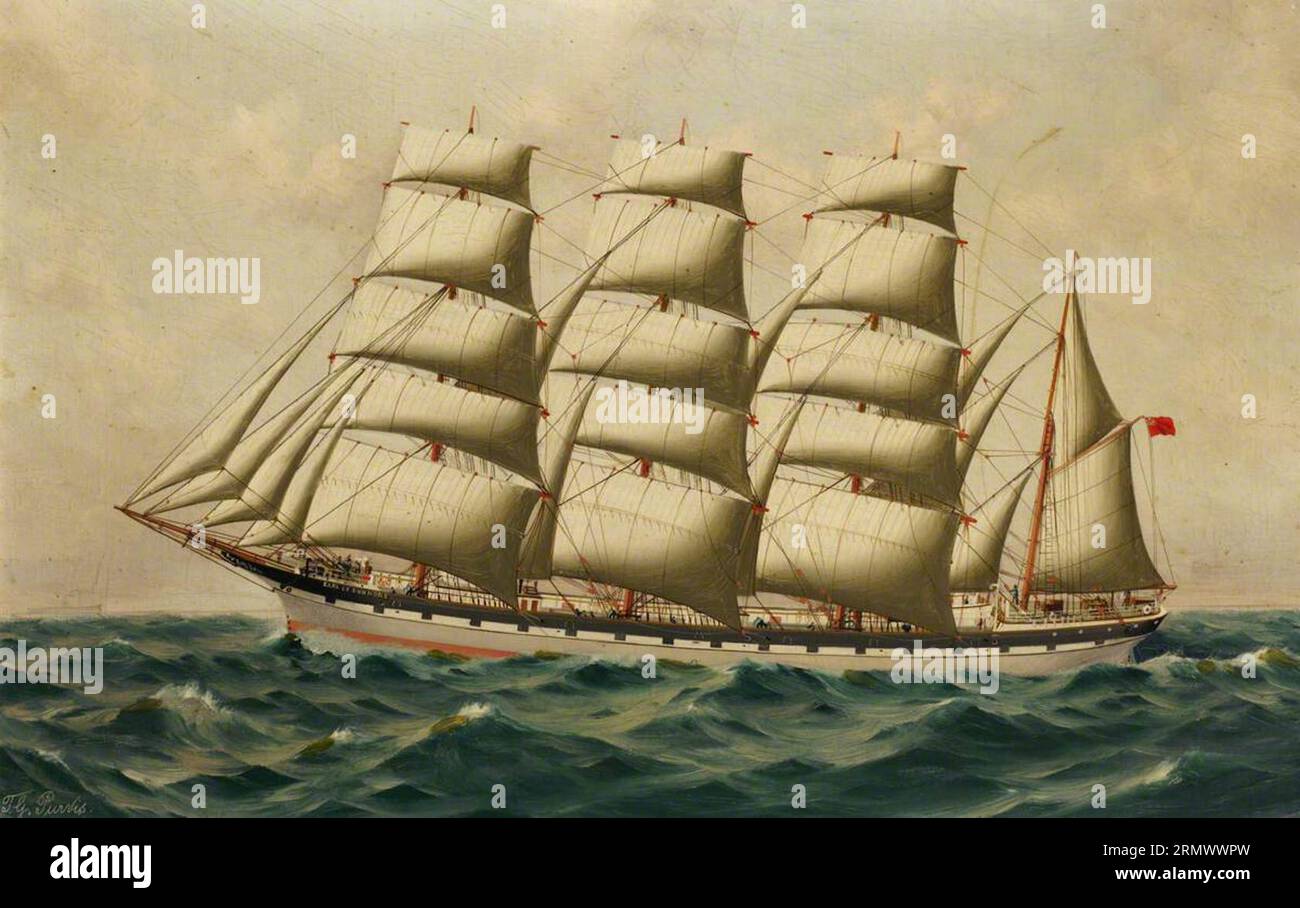 The barque 'Earl of Dunmore' late 19th century - early 20th century by ...