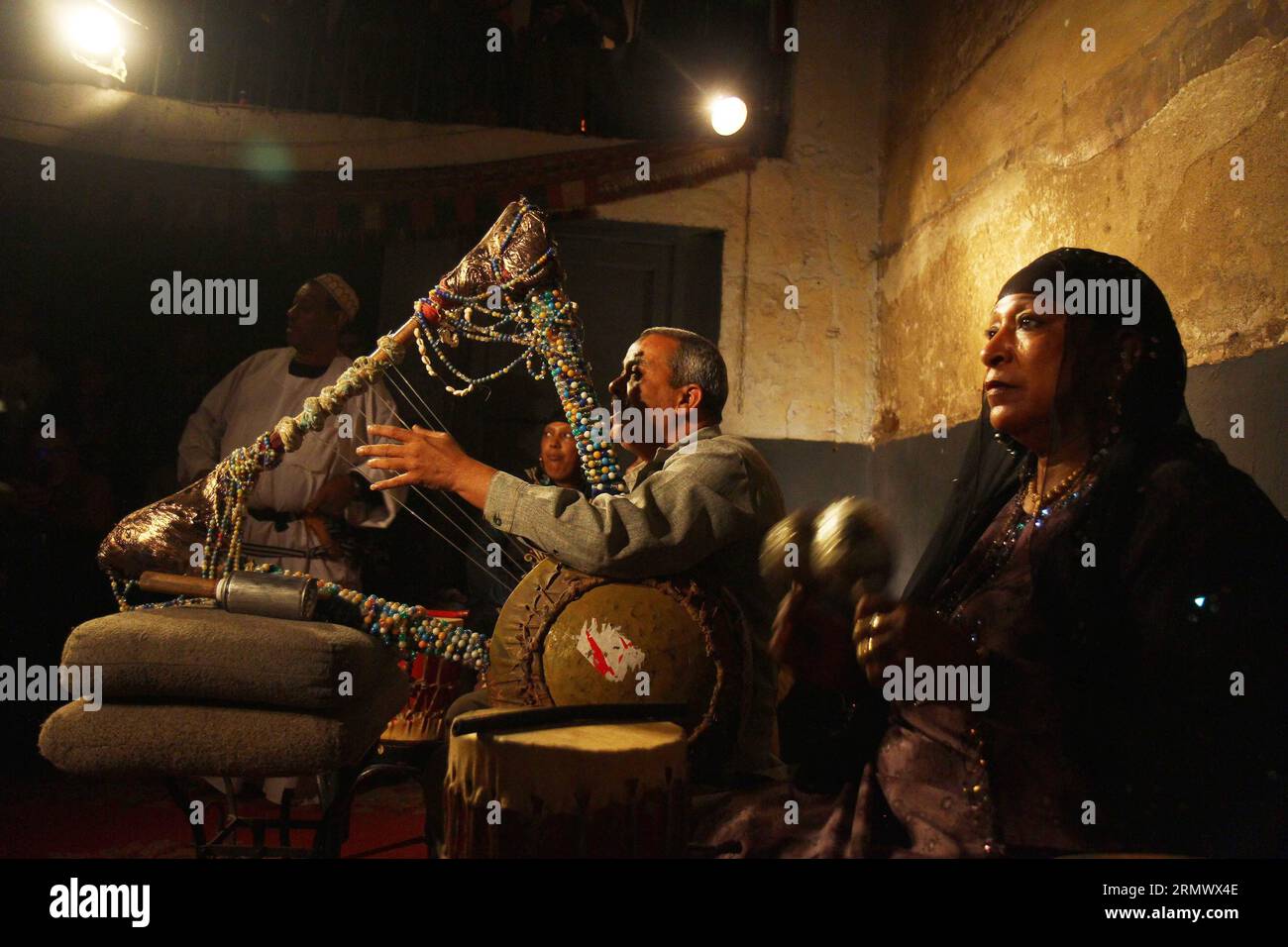 CAIRO, Nov. 12, 2014 -- Zar performers give a show about the Zar ...