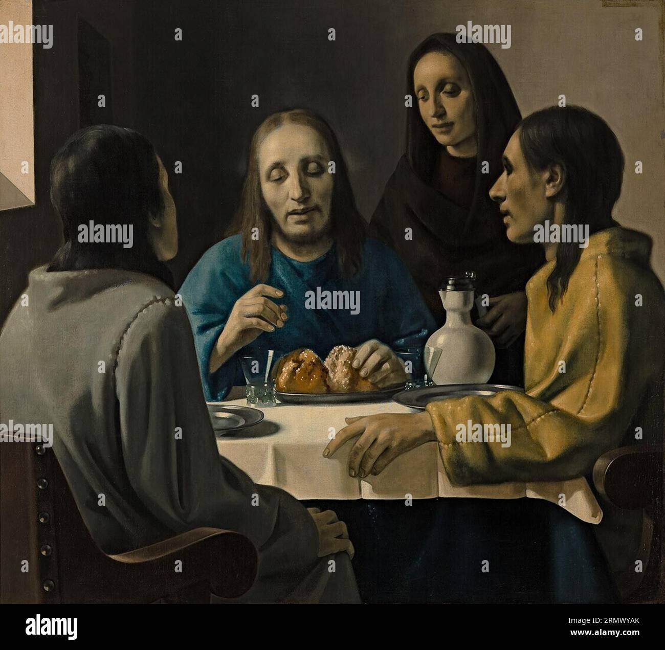 The men at Emmaus 1937 by Han van Meegeren Stock Photo - Alamy