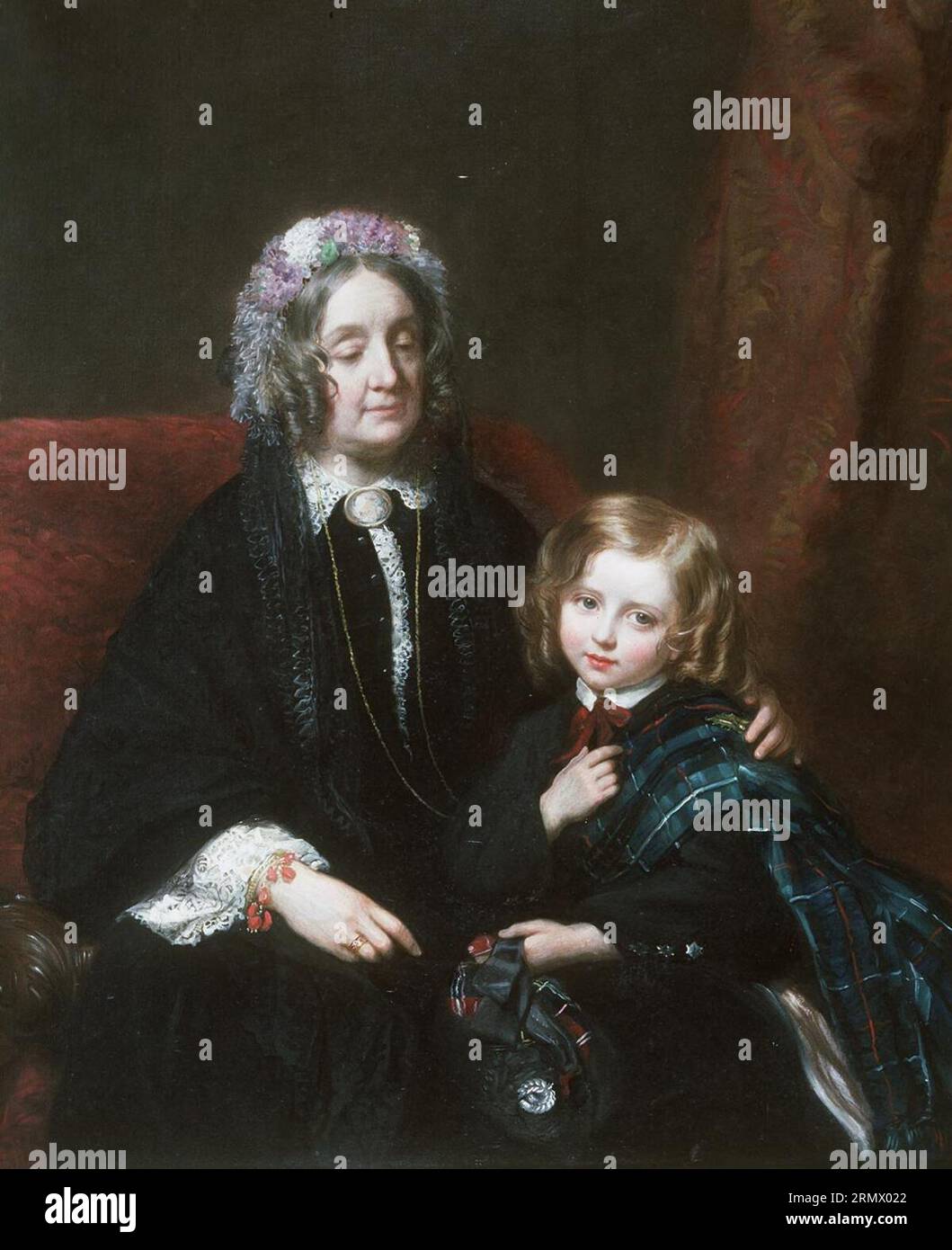 Lady M.E. Hamlyn Williams & Sir H. Drummond circa 1865 by Eden Upton ...