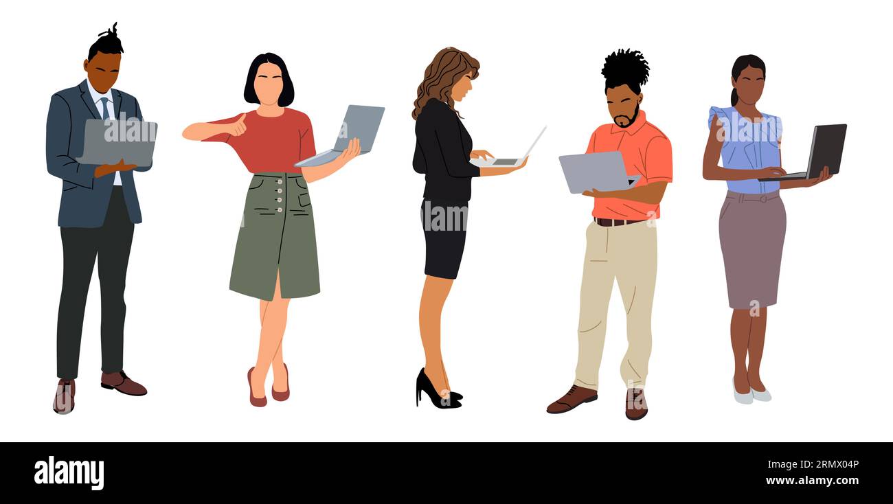 Business laptop african fashion Stock Vector Images - Alamy