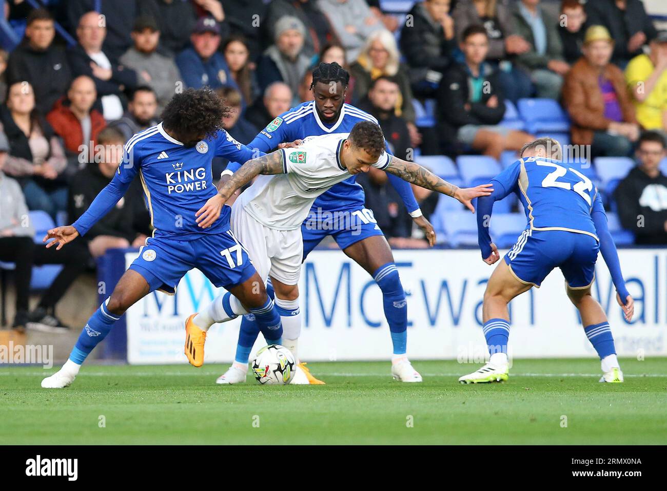 Birkenhead, UK. 29th Aug, 2023. Hamza Choudhury of Leicester City (17 ...