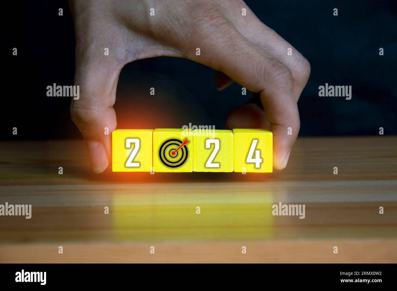 2024 new year concept, setting business goals and success in 2024 Stock ...